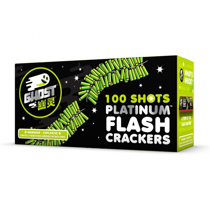 100 Shot Platinum Flash Crackers | DTFireworks